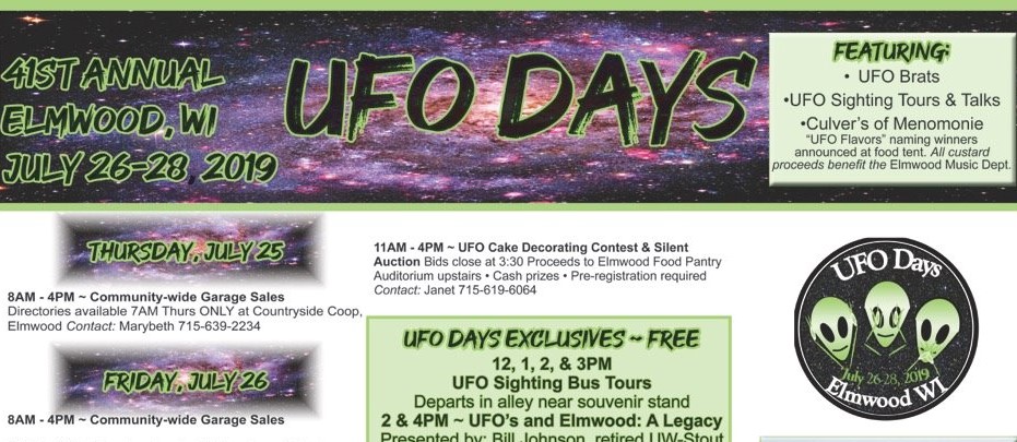 UFO Days 2019 Schedule – UFO Days and UFO Stories